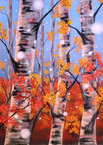 Online Art Contest - The Beauty of River Birch and Quaking Aspen Trees ...